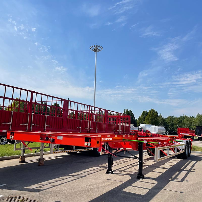Semi-remorque squelette à 2 essieux de 30 à 50 tonnes - Lionkar Vehicle